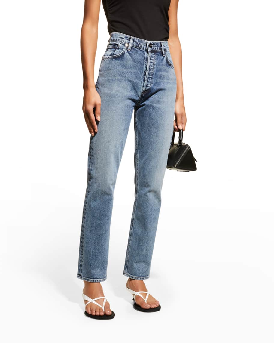 Goldsign The Morgan Straight Cropped Jeans | Neiman Marcus