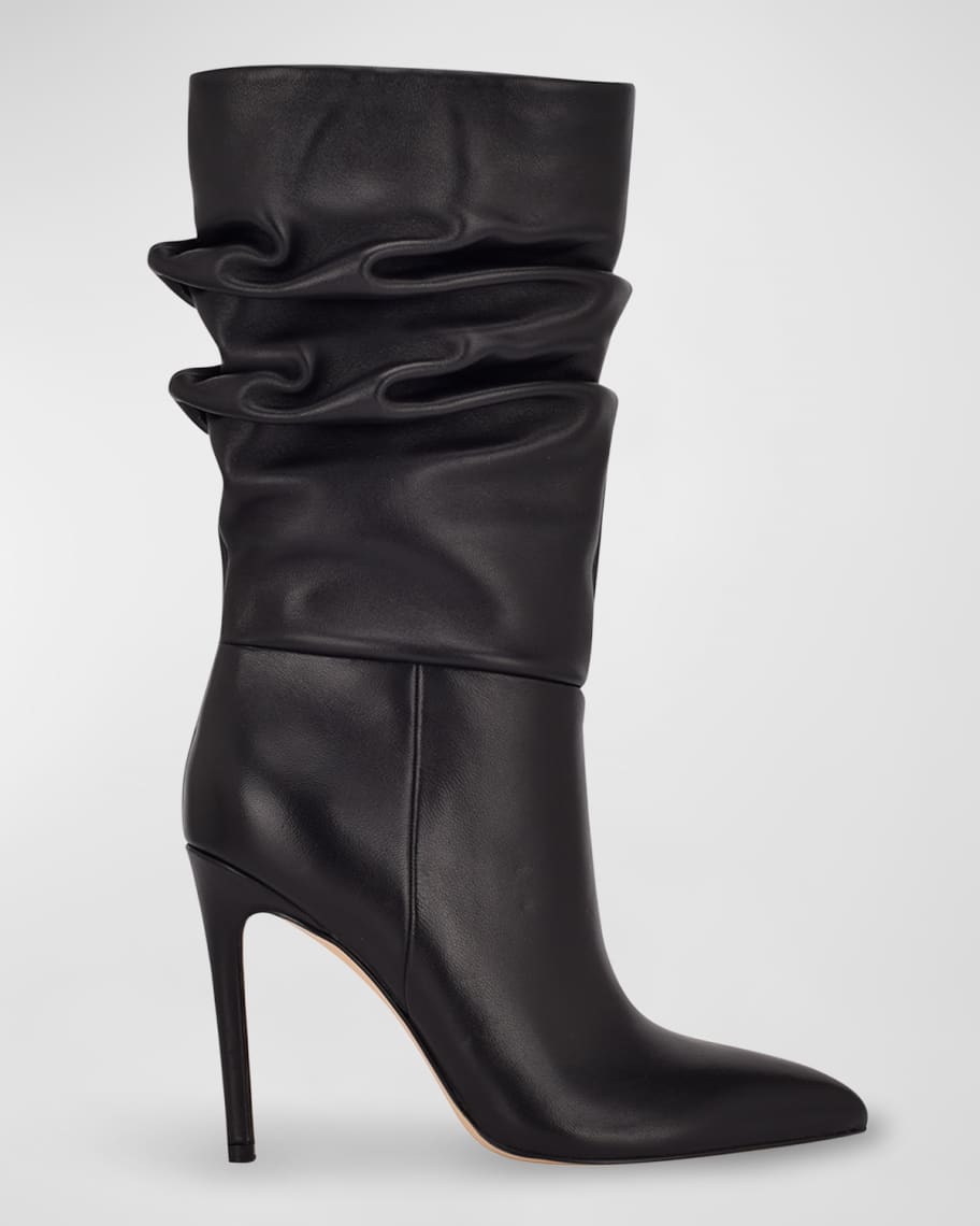 Marc Fisher LTD Romy Slouchy Suede Stiletto Boots | Neiman Marcus
