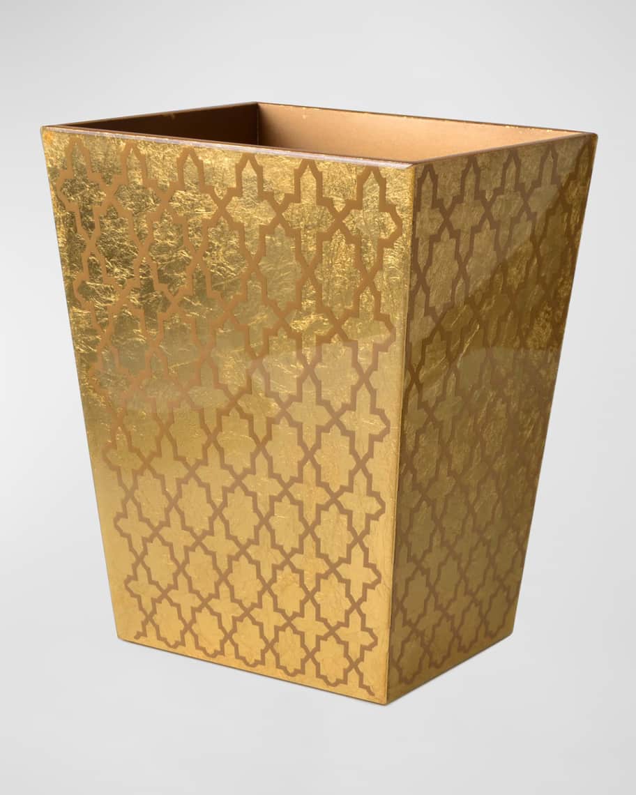 Mike & Ally Arabesque Wastebasket and Liner | Neiman Marcus