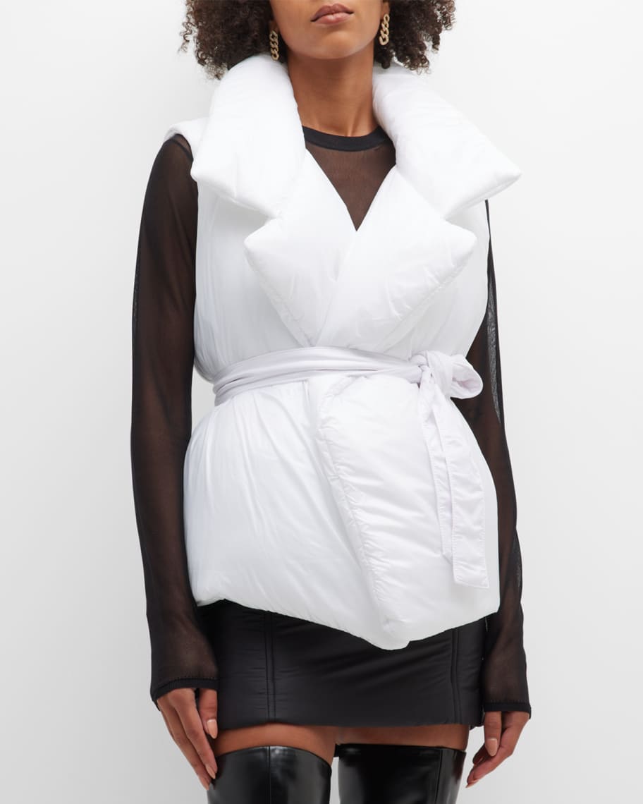 Norma Kamali Sleeveless Sleeping Bag Vest | Neiman Marcus