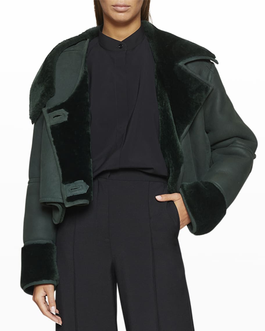 Loewe Deconstructed Shearling Jacket | Neiman Marcus