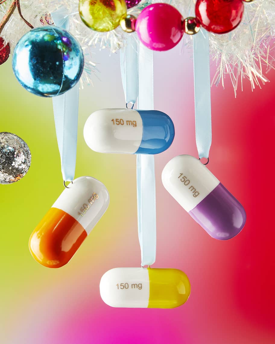 Jonathan Adler Pill Ornaments, Set of 4 | Neiman Marcus