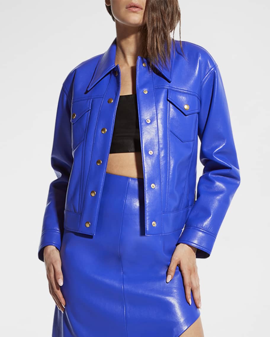 AS by DF New Guard Recycled Leather Jacket | Neiman Marcus