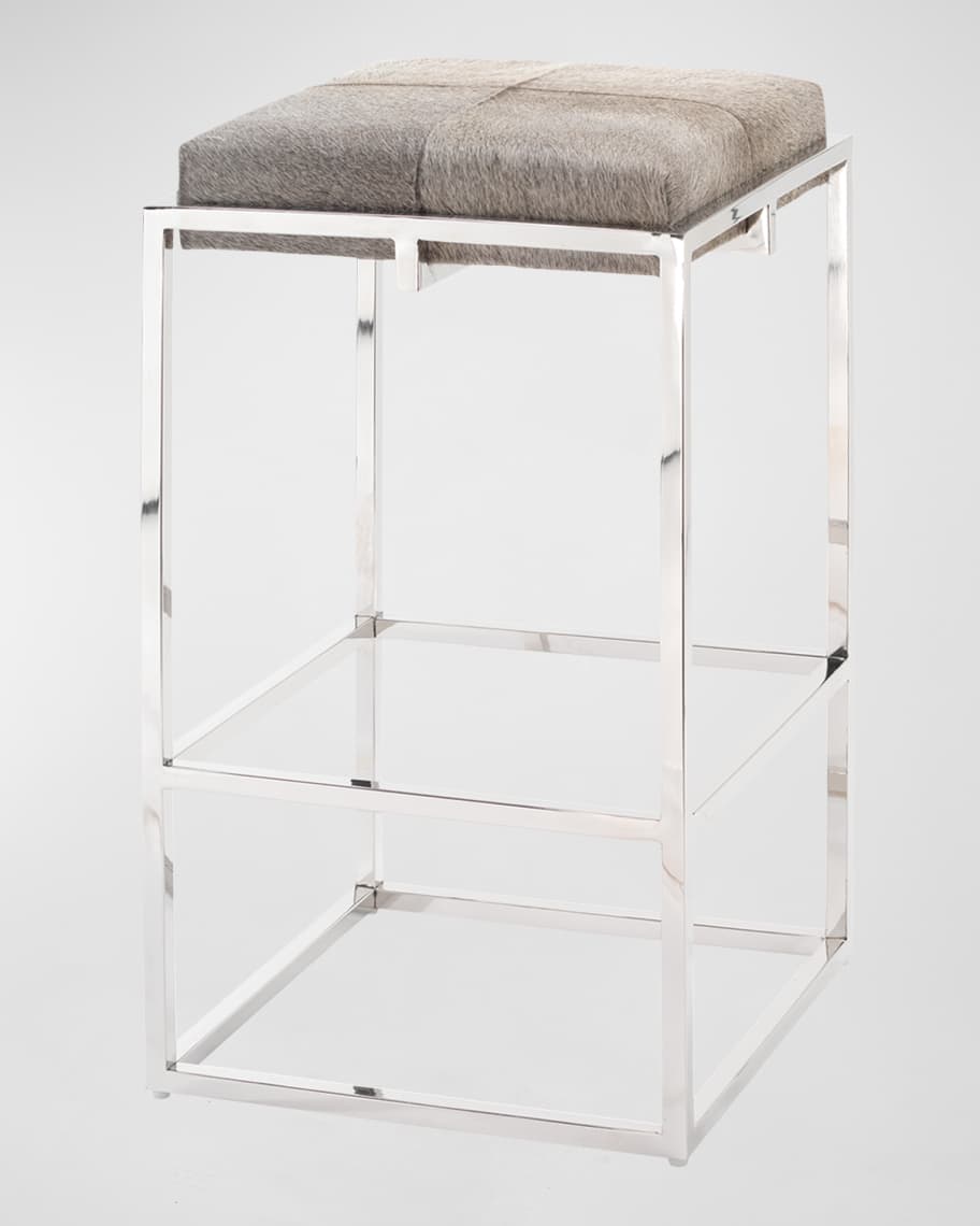 Jamie Young Shelby Hairhide Bar Stool 33" | Neiman Marcus