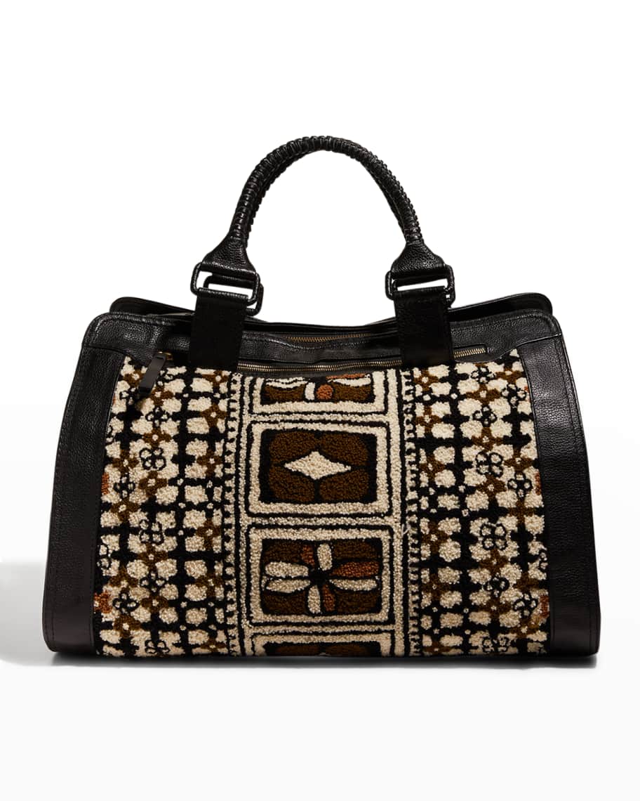 Cleobella Art Deco Travel Weekender Tote Bag | Neiman Marcus