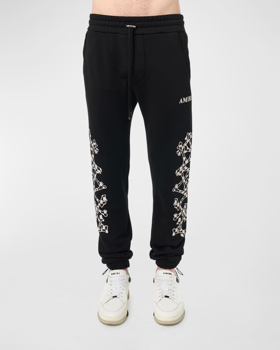 Amiri Men's Checkered Bones Sweatpants | Neiman Marcus