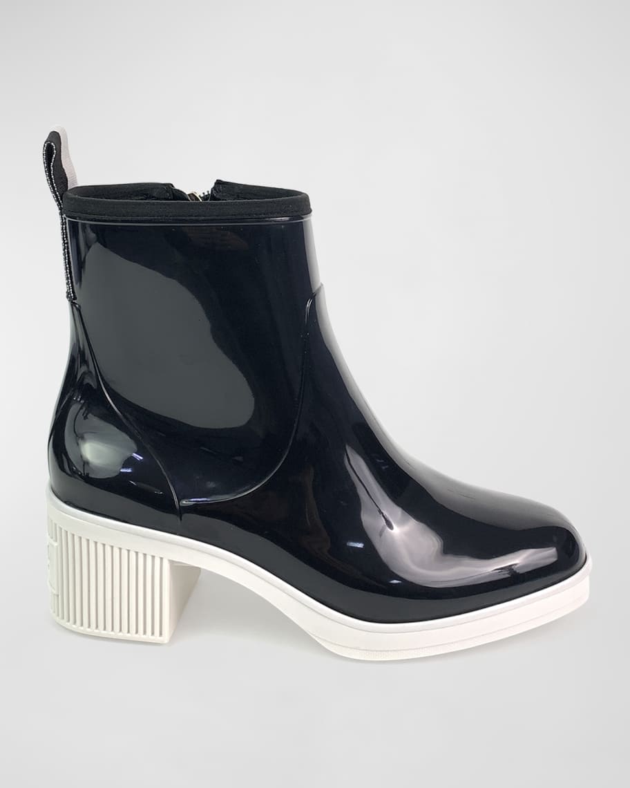 kate spade new york puddle vinyl zip rain booties | Neiman Marcus