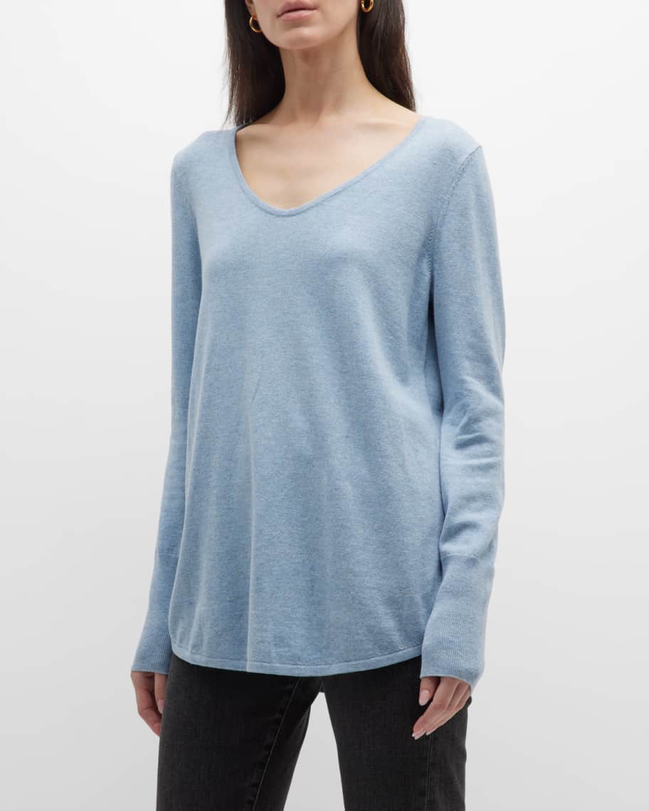 NIC+ZOE Vital Lightweight V-Neck Sweater | Neiman Marcus