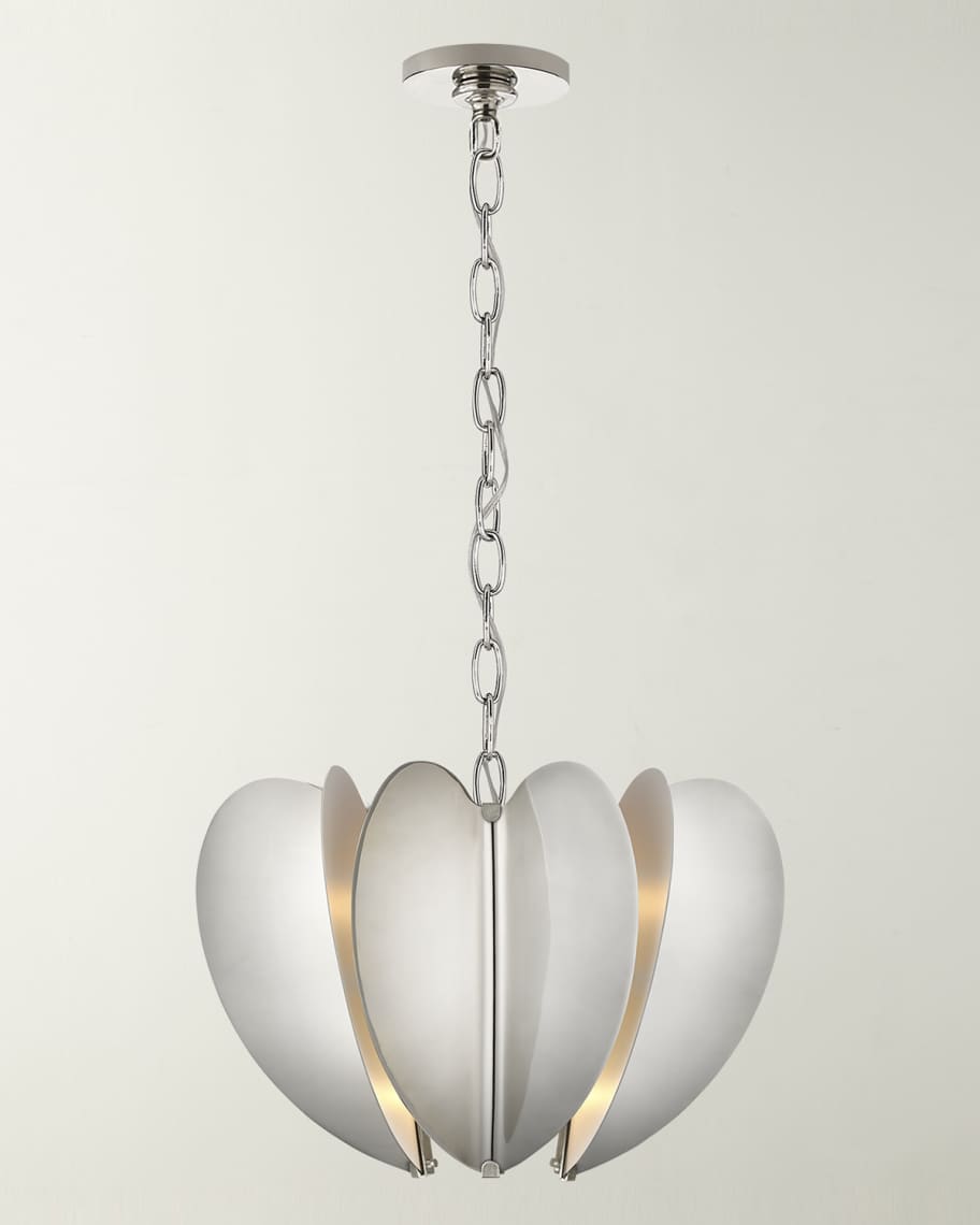 Visual Comfort Signature Danes Small Chandelier In Polished Nickel By ...