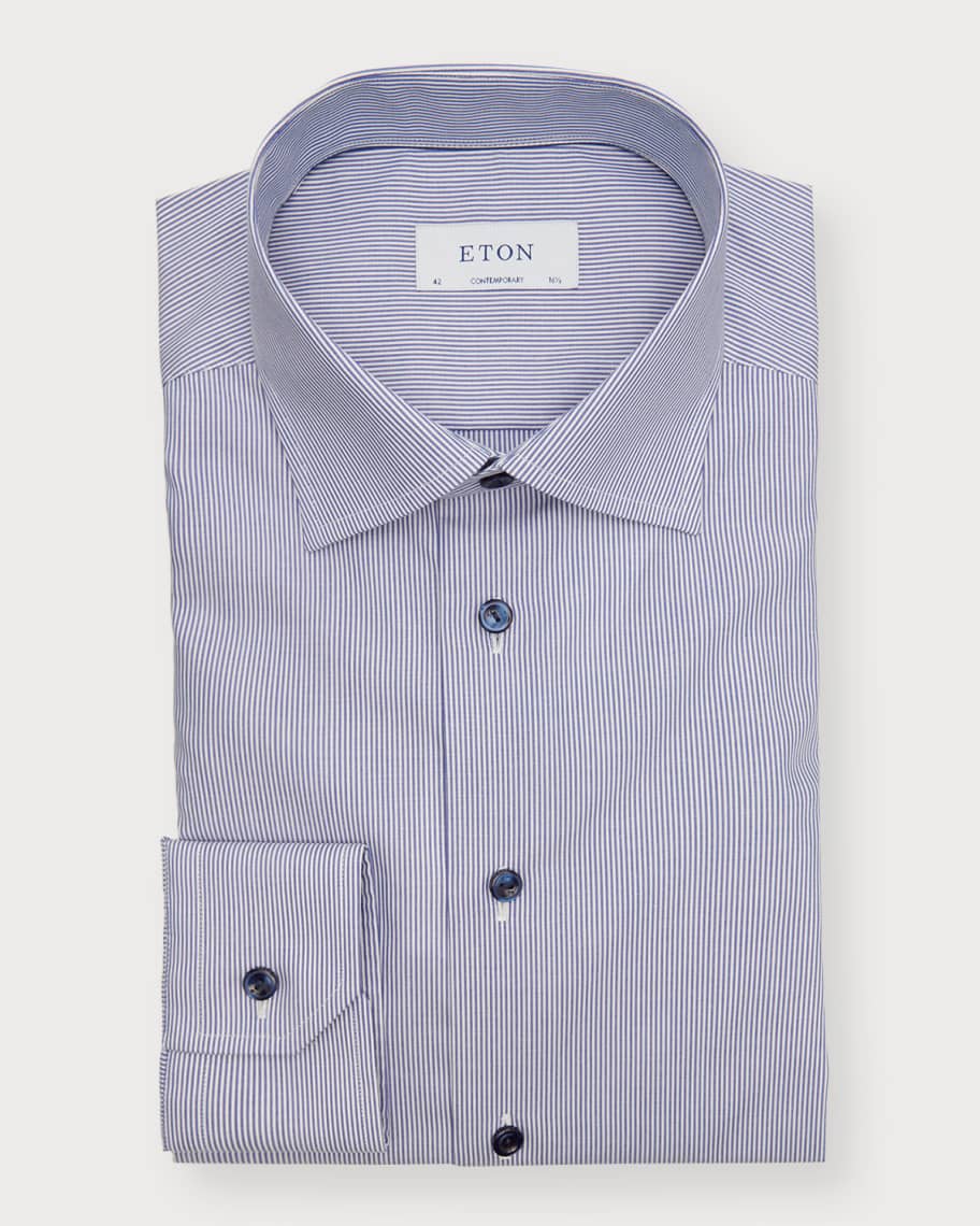 Eton Men's Crease-Resistant Cotton Dress Shirt | Neiman Marcus