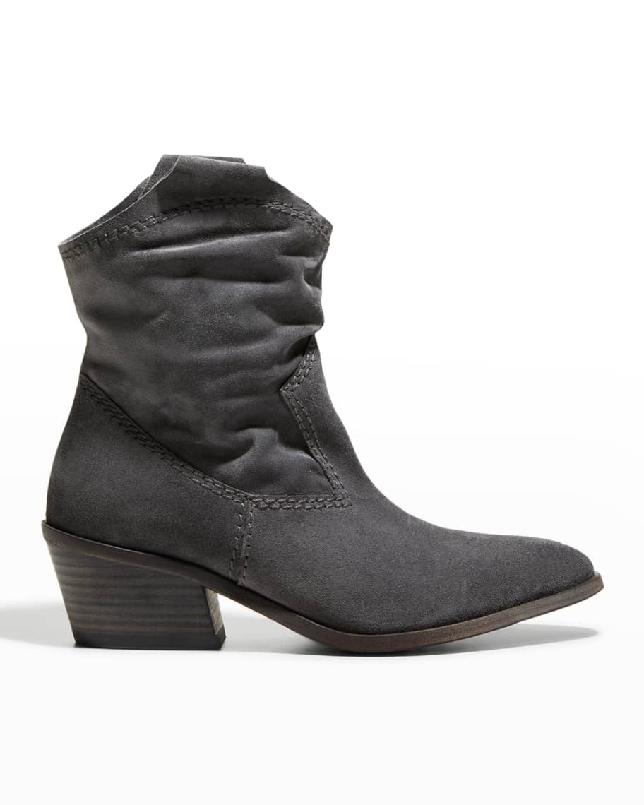 Pedro Garcia Arkansas Velour Western Booties | Neiman Marcus