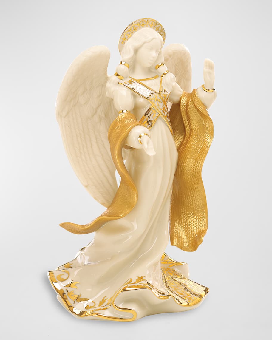 Lenox First Blessing Nativity Angle of Peace Figurine | Neiman Marcus