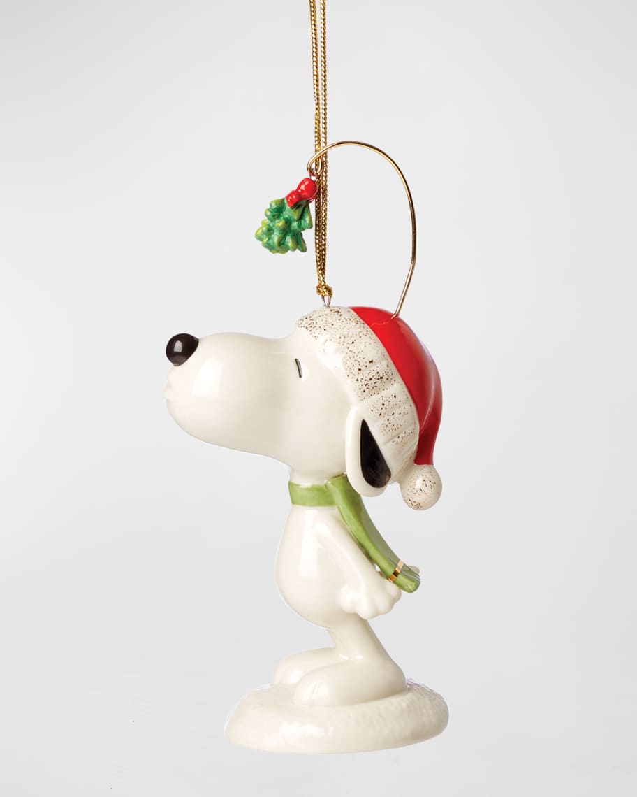 Lenox 2022 Snoopy Under The Mistletoe Ornament | Neiman Marcus