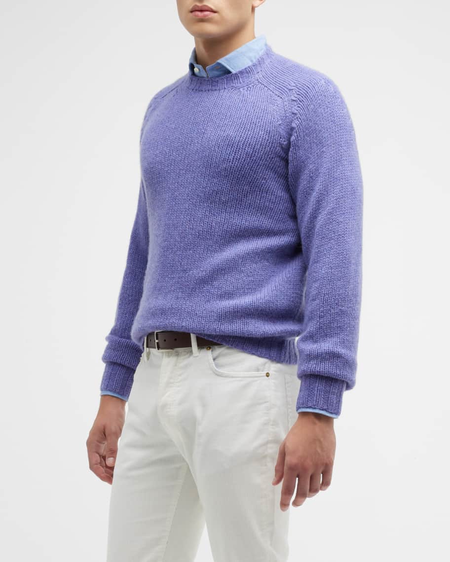 Sid Mashburn Men's Cashmere-Knit Crewneck Sweater | Neiman Marcus