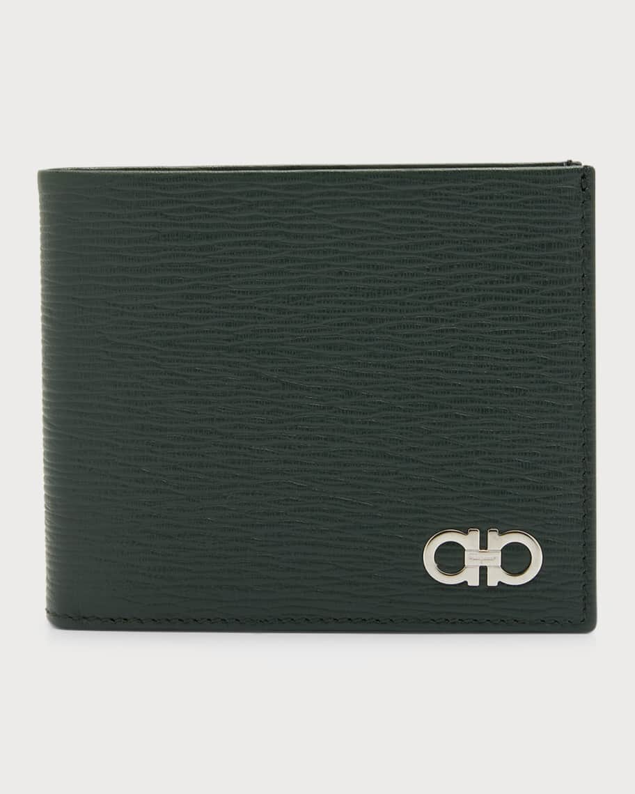 Ferragamo Men's Revival Gancio Bifold Wallet | Neiman Marcus