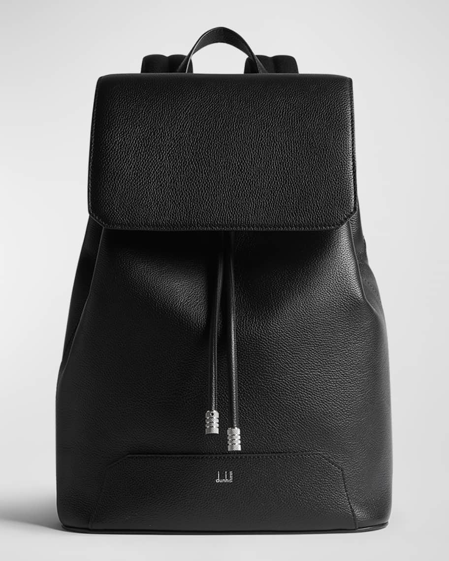 dunhill Men's Belgrave Leather Drawstring Backpack | Neiman Marcus