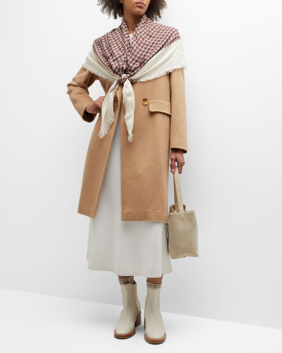 Loro Piana Harridge Pike Cashmere-Silk Scarf | Neiman Marcus