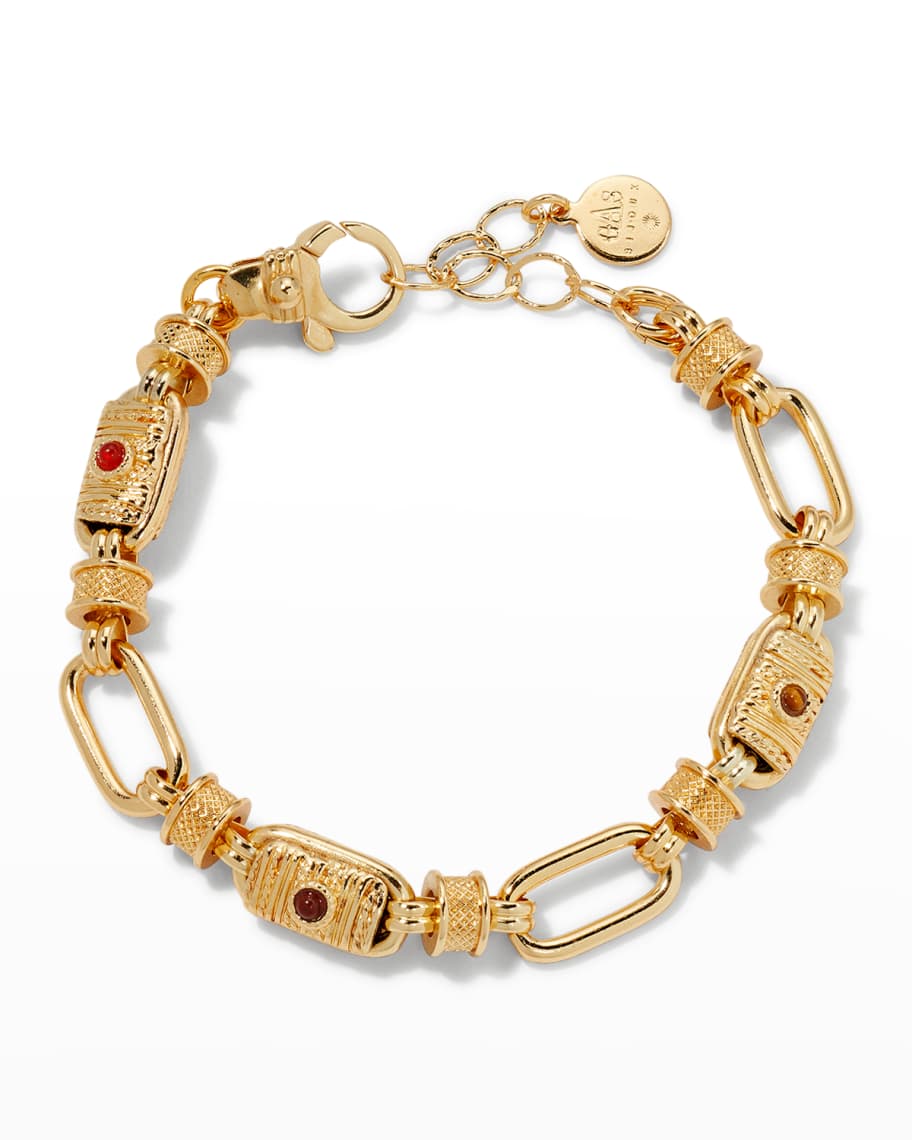 Gas Bijoux Basile Tiger's Eye and Carnelian Bracelet | Neiman Marcus