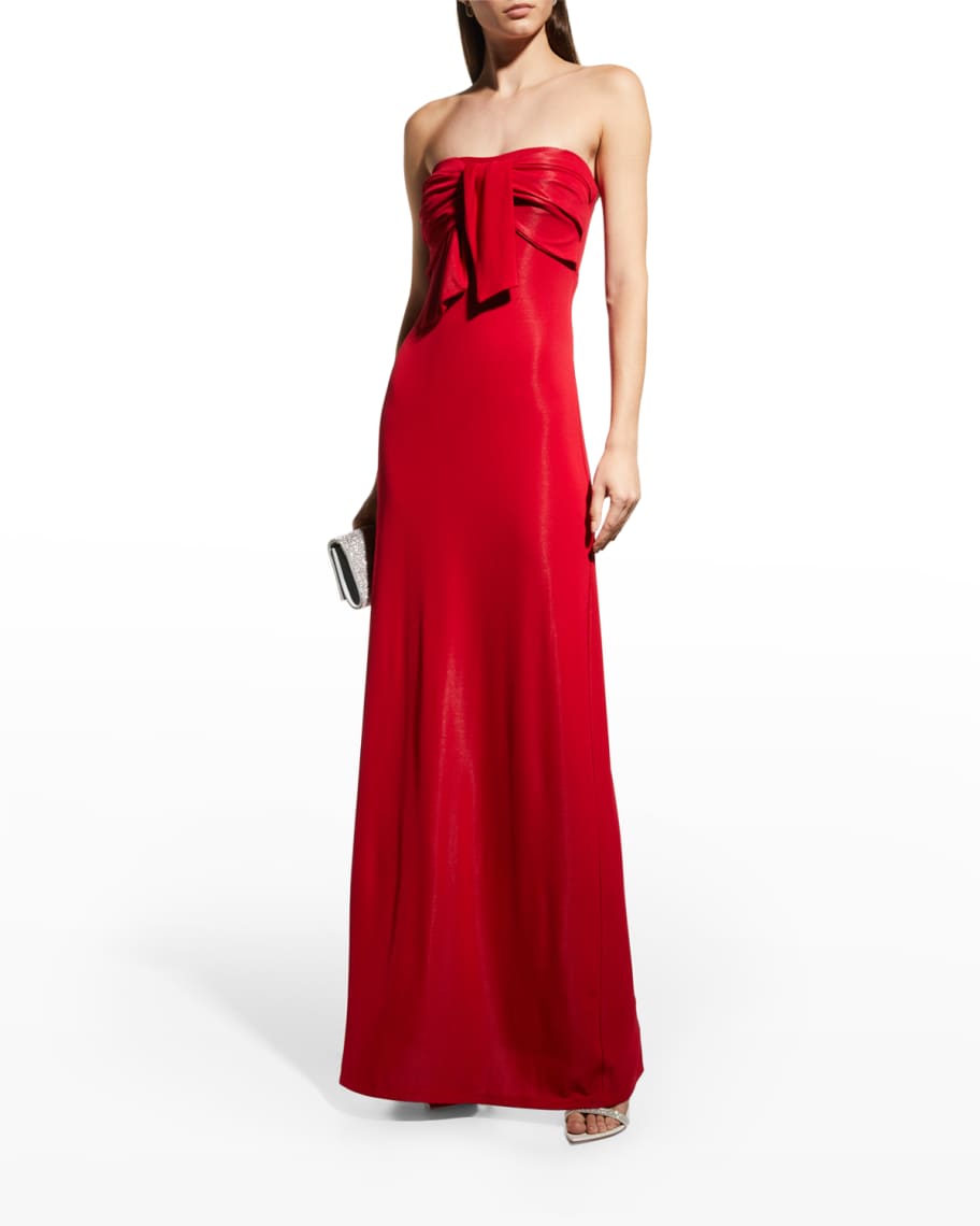 Ramy Brook Rein Strapless Twist-Front Gown | Neiman Marcus