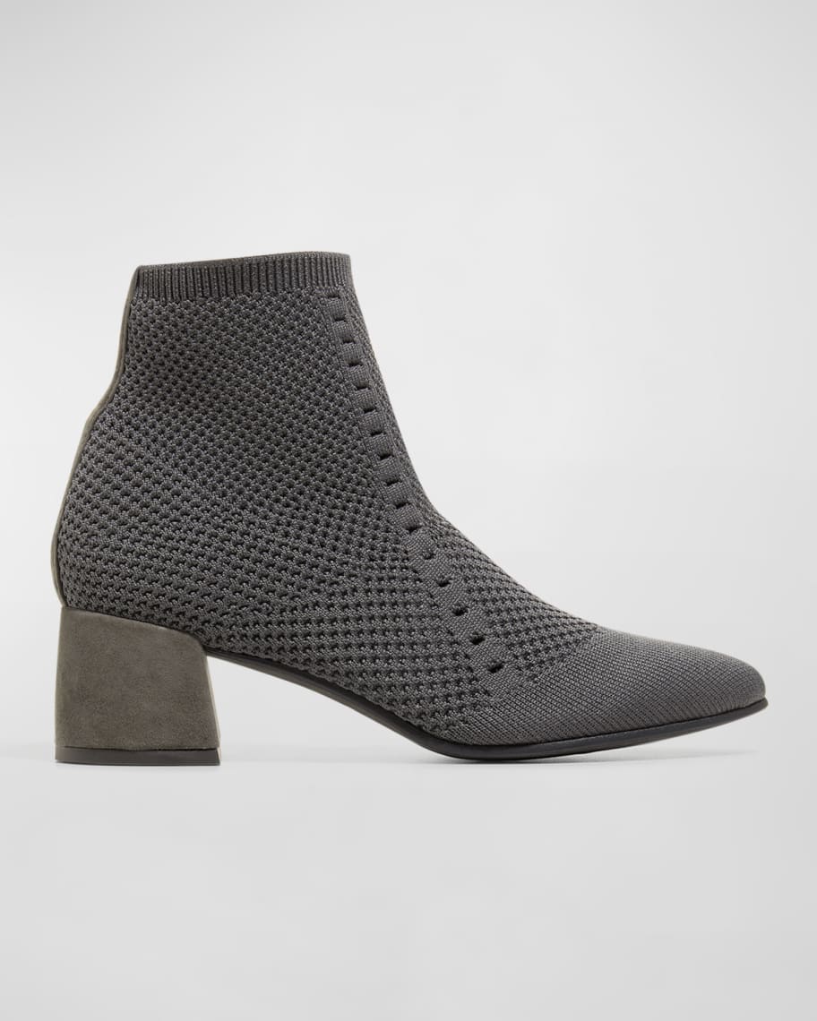 Eileen Fisher Honey Stretch Knit Ankle Booties | Neiman Marcus