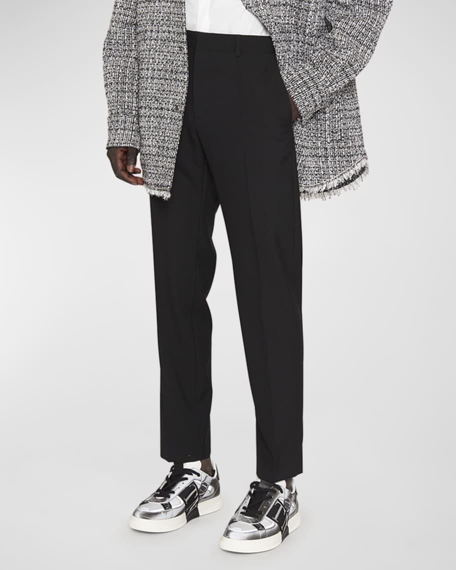 Valentino Garavani Men's Light Wool Pants | Neiman Marcus