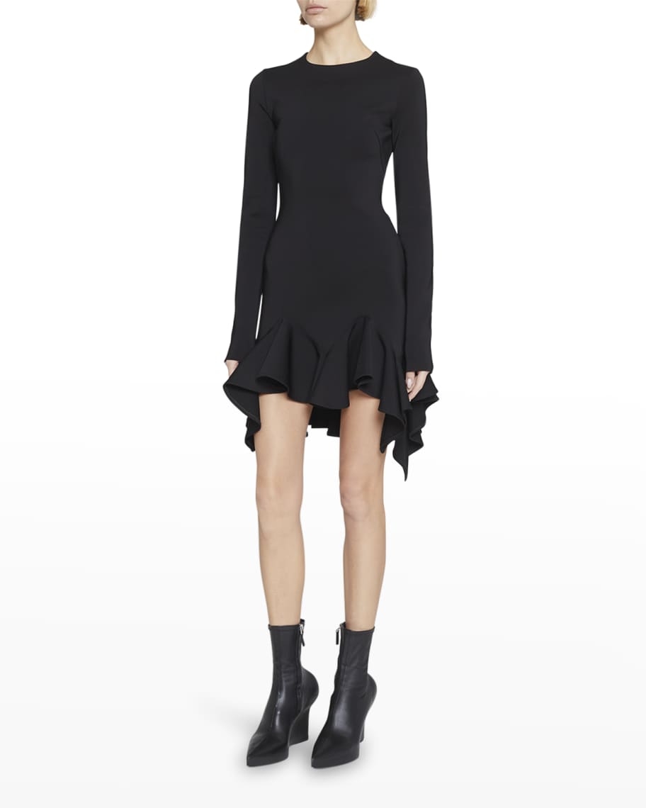 Givenchy Punto Milano Ruffle Mini Dress | Neiman Marcus