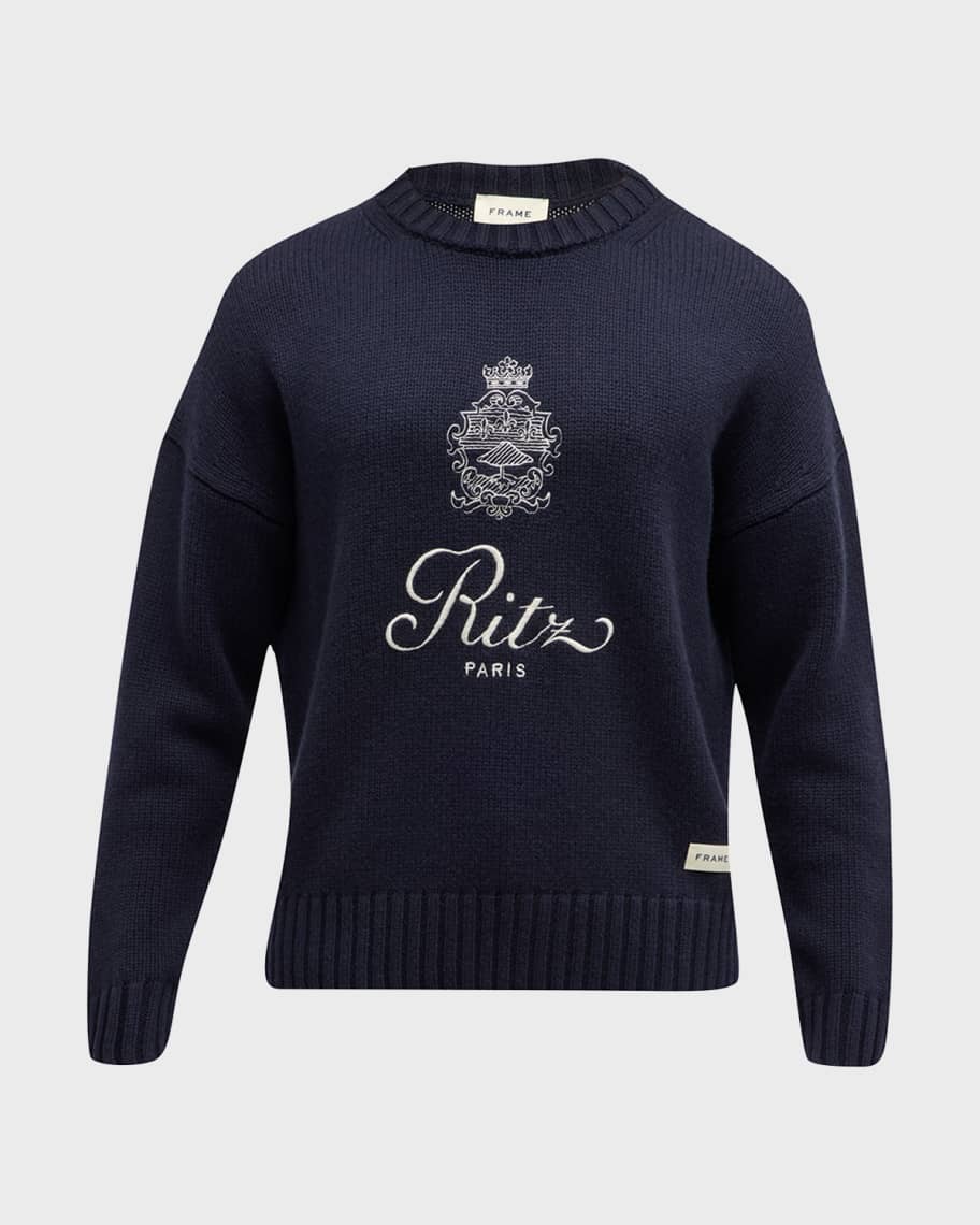 FRAME x Ritz Paris FRAME x Ritz Paris Men's Cashmere Crest Sweater ...