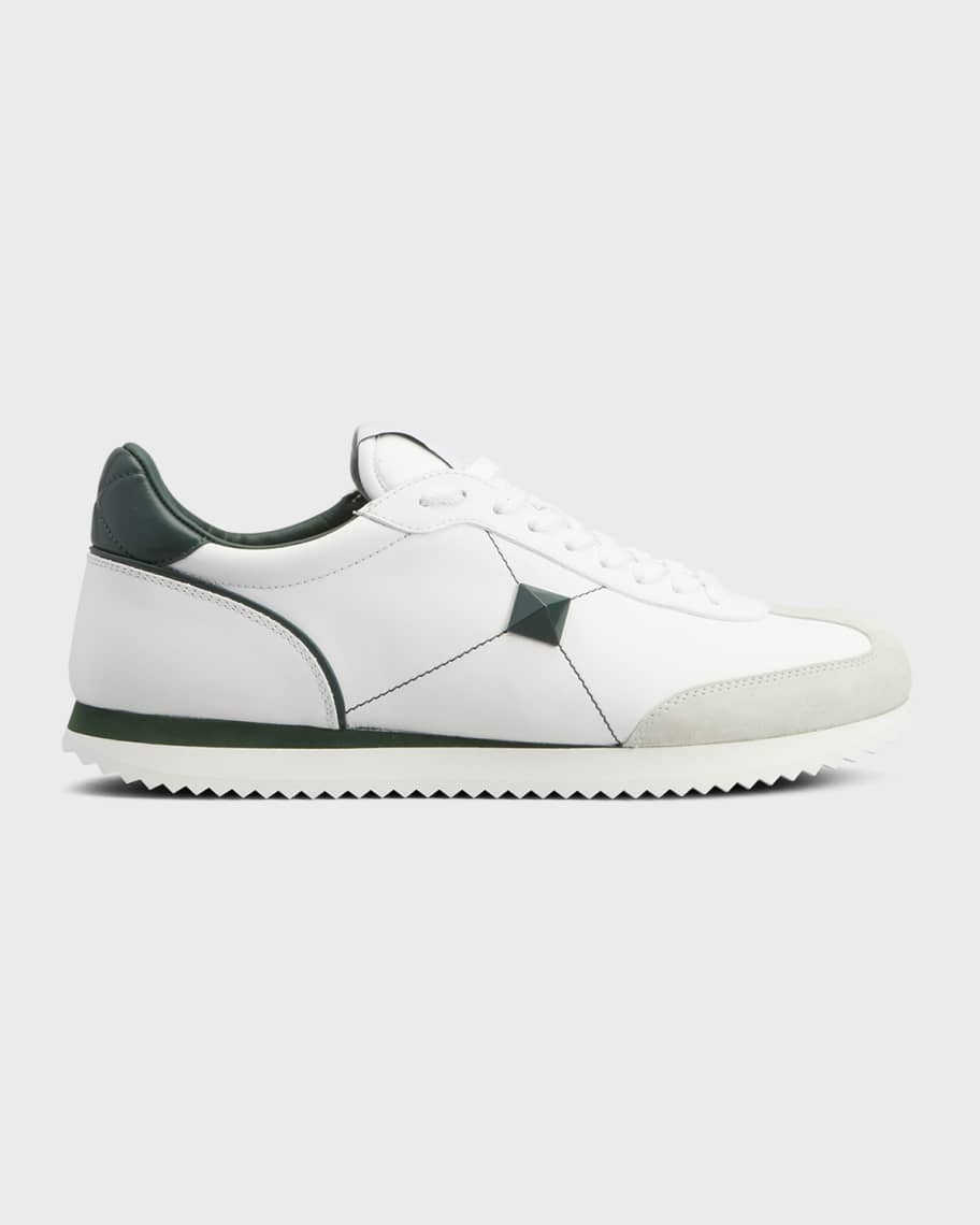 Valentino Garavani Men's Retro Runner Maxi Stud Leather Sneakers ...
