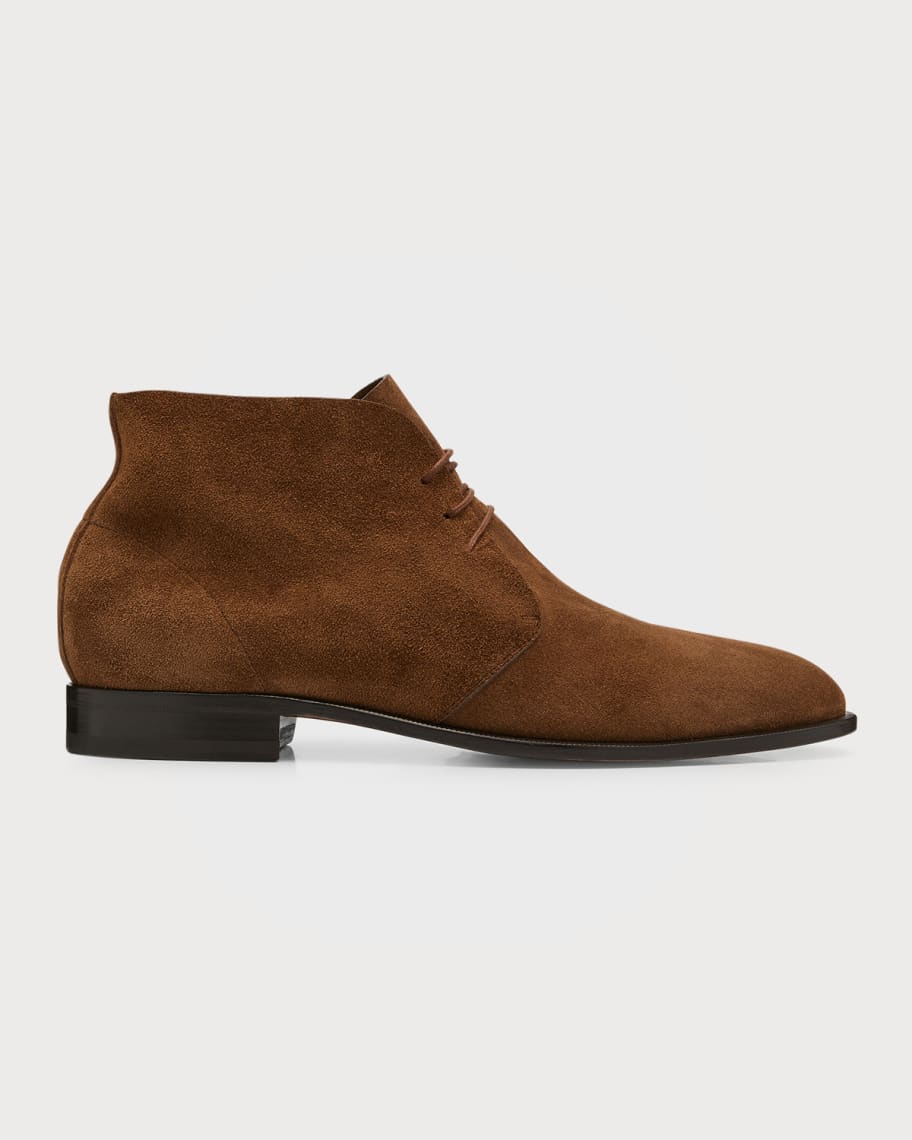 Manolo Blahnik Men's Berwick Suede Chukka Boots | Neiman Marcus