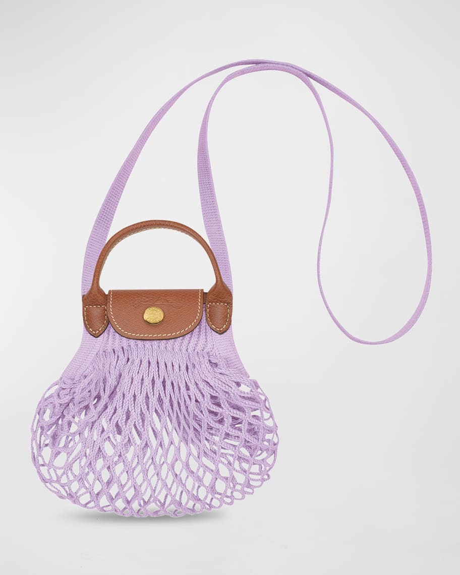 Longchamp Le Pliage Filet XS Knit Crossbody Bag | Neiman Marcus