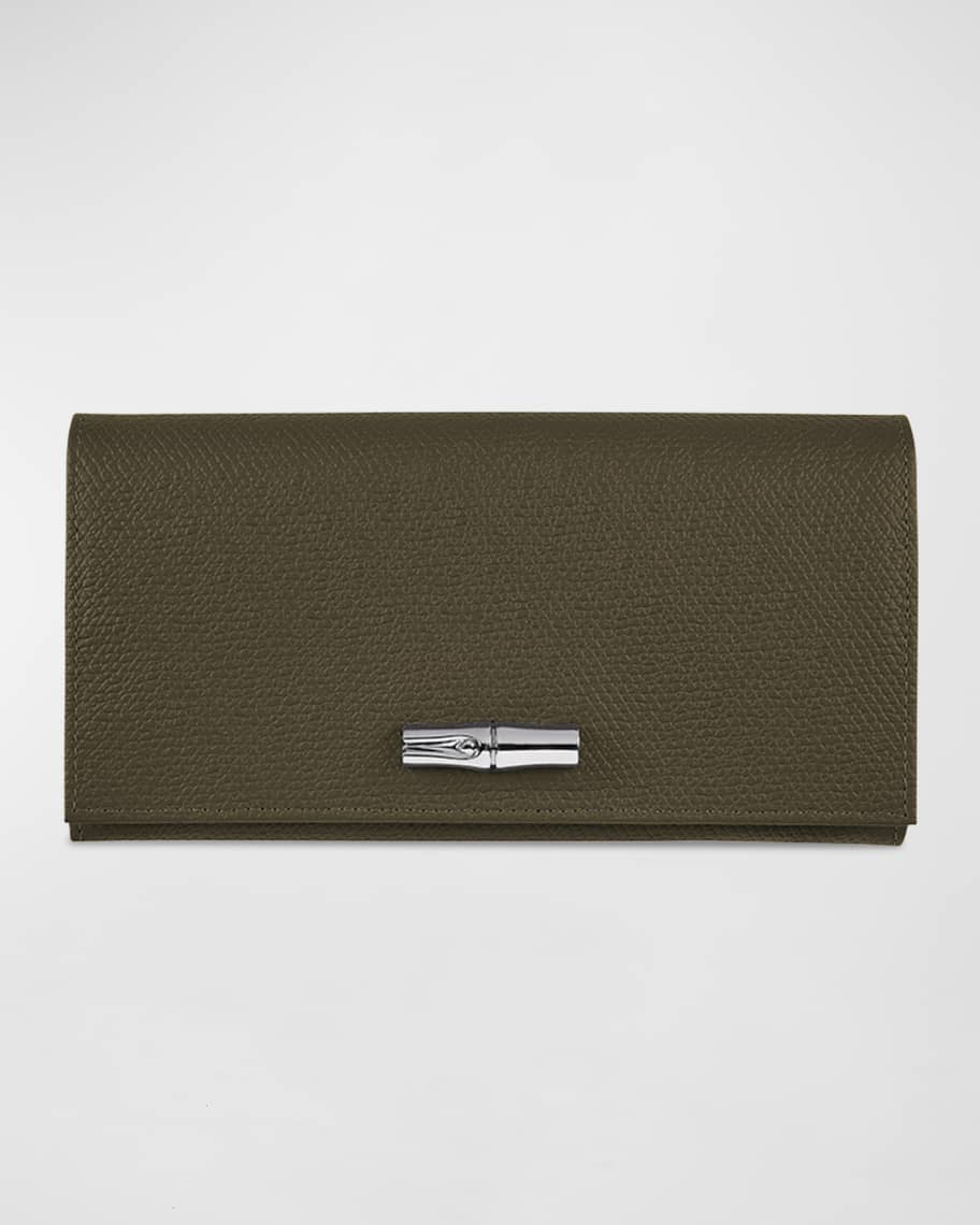 Longchamp Continental Calf Leather Wallet | Neiman Marcus