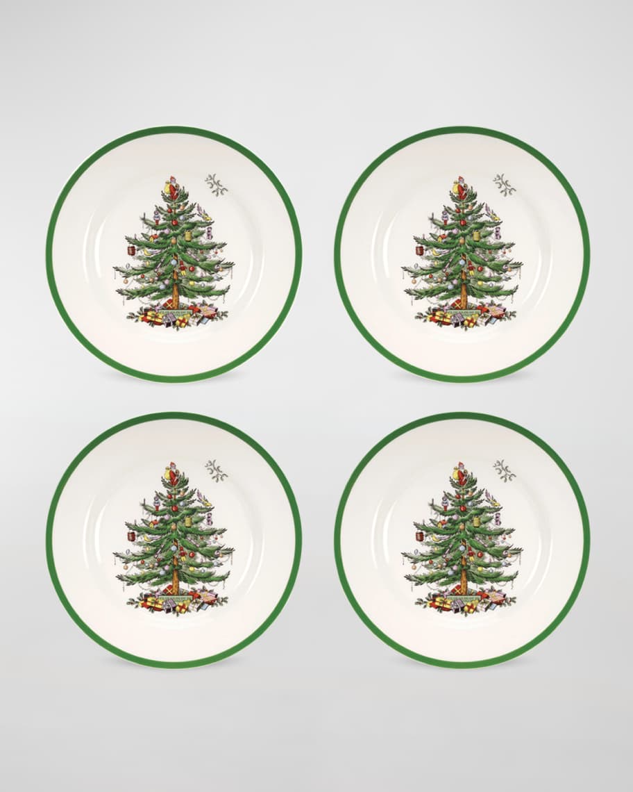 Spode Christmas Tree Set of 4 Dinner Plates | Neiman Marcus