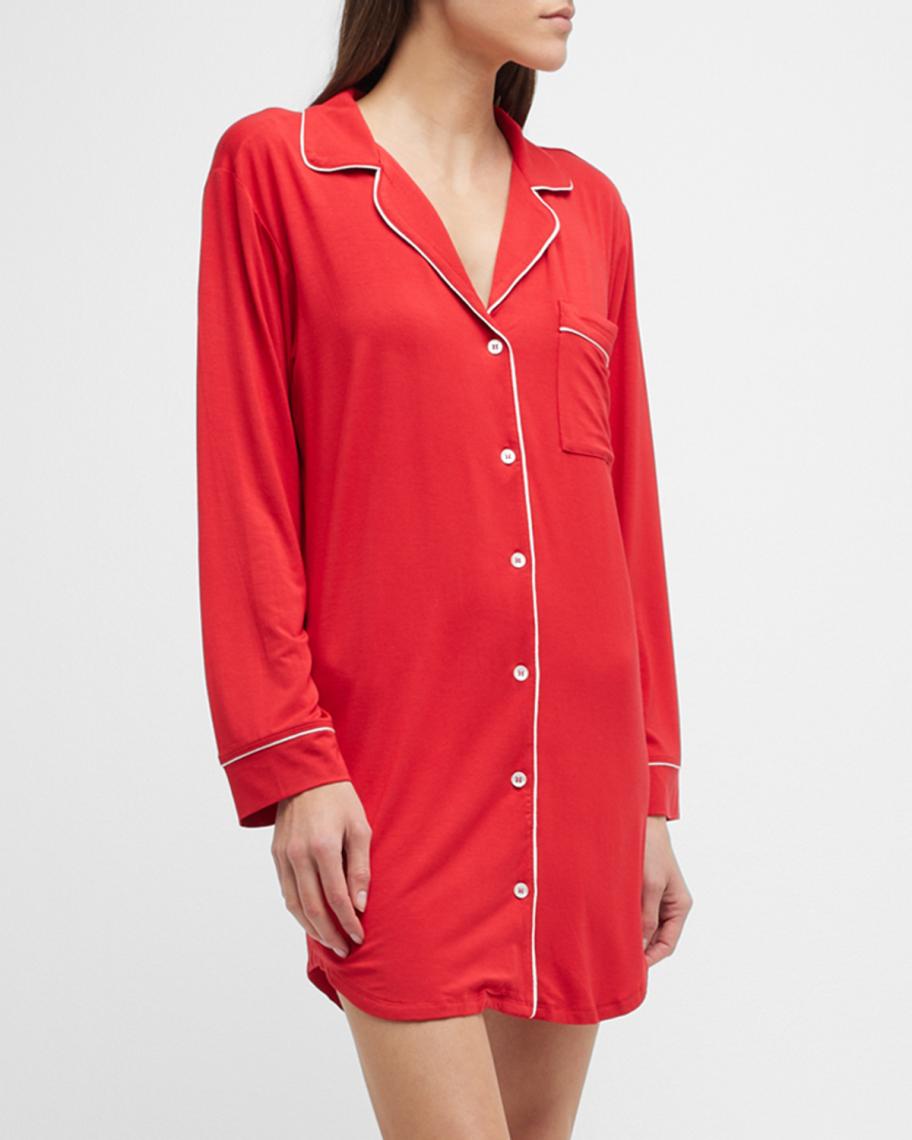Eberjey Gisele Button-Down Sleepshirt | Neiman Marcus