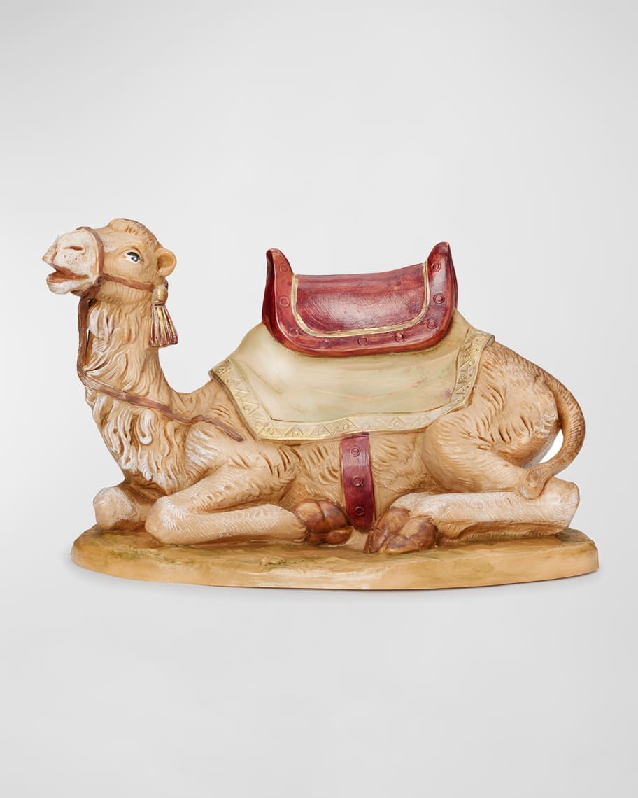 Fontanini 7.5" Scale Seated Camel W/ Blanket Nativity Figure | Neiman Marcus