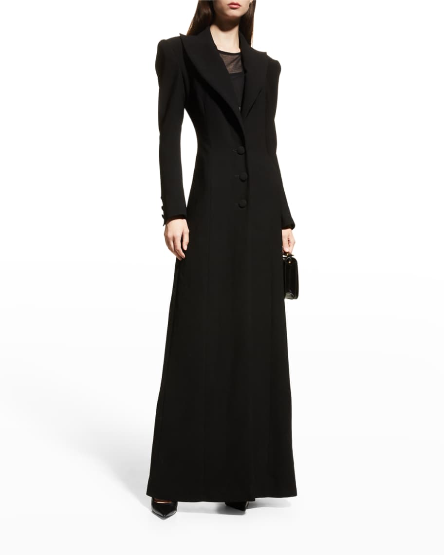 MONOT Single-Breasted Coat Gown | Neiman Marcus