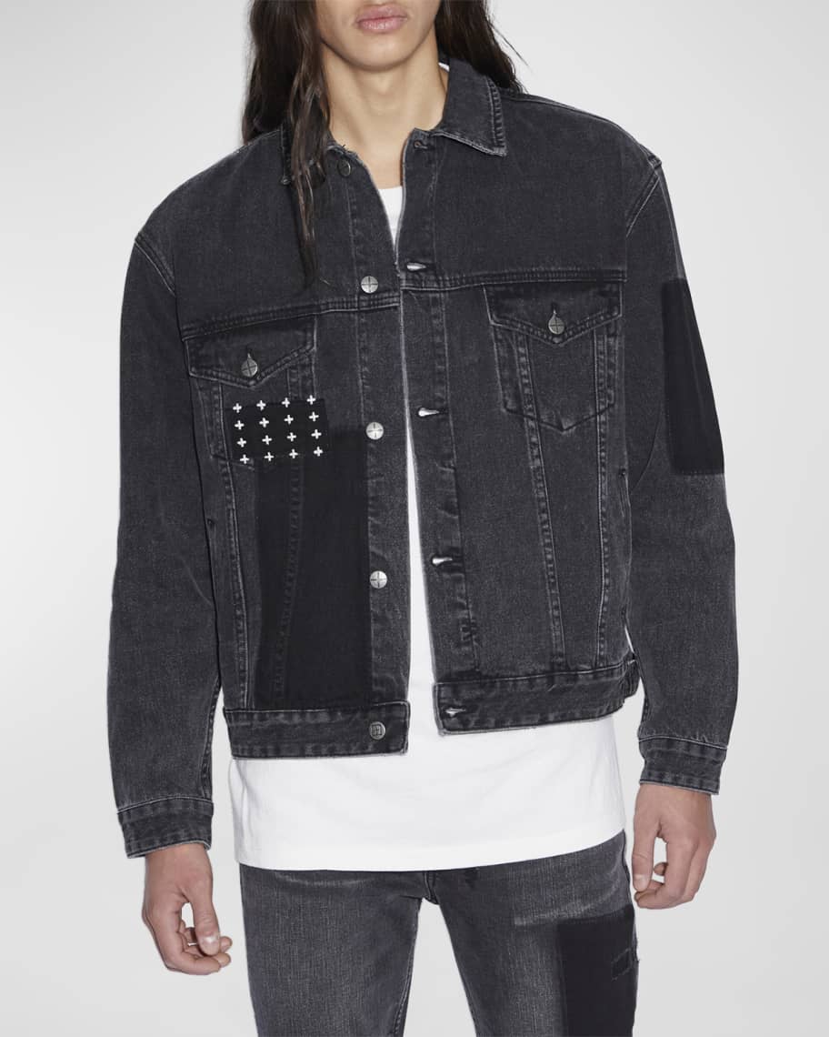 Ksubi Men's Oh G Two-Tone Denim Jacket | Neiman Marcus