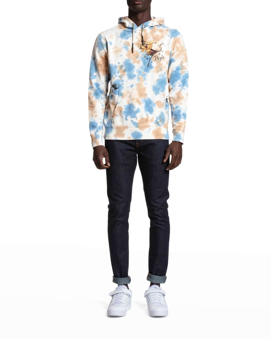 PRPS Men's Uneven Tie-Dye Logo Hoodie | Neiman Marcus