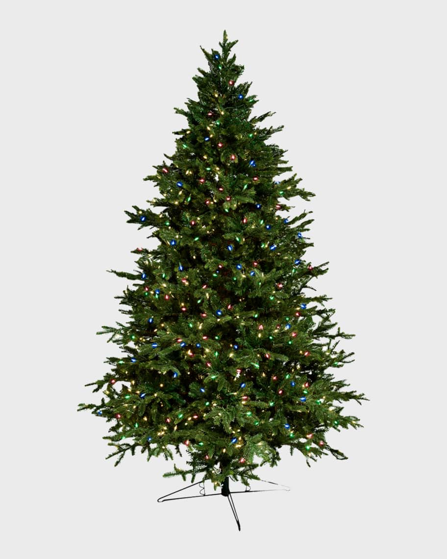 Barcana Alaskan Deluxe LED Pre-Lit Christmas Tree with 8-Function Rice ...