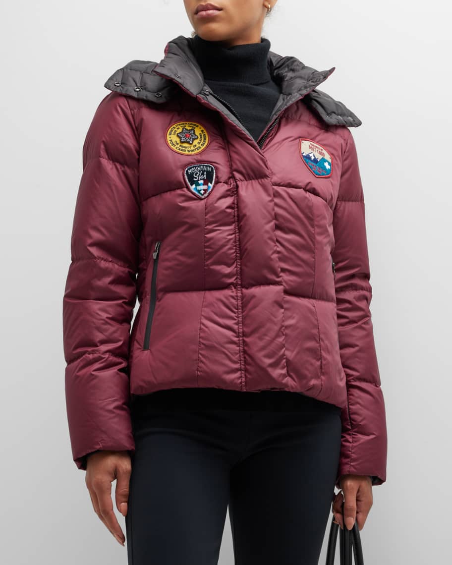 Post Card Courchevel Puffer Coat w/ Patch Details | Neiman Marcus