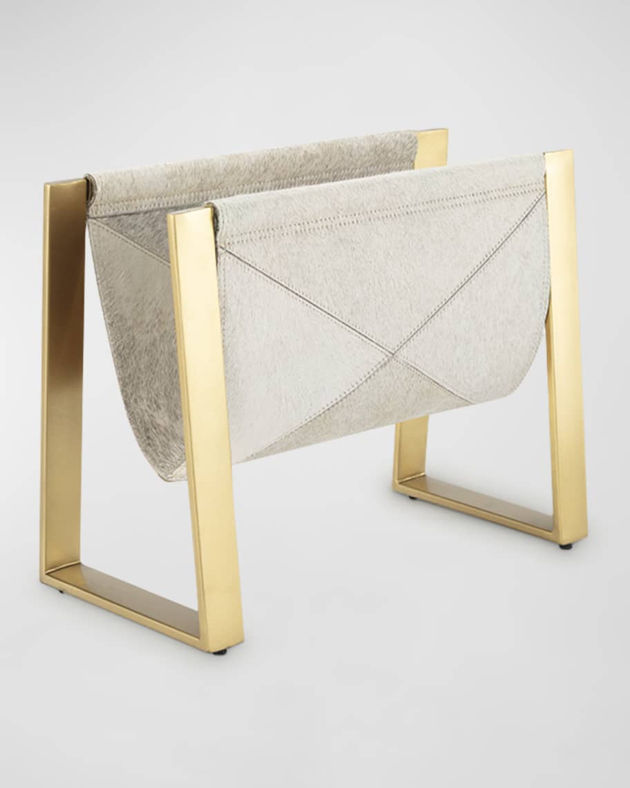 Regina Andrew Andres Hair On Hide Magazine Rack | Neiman Marcus