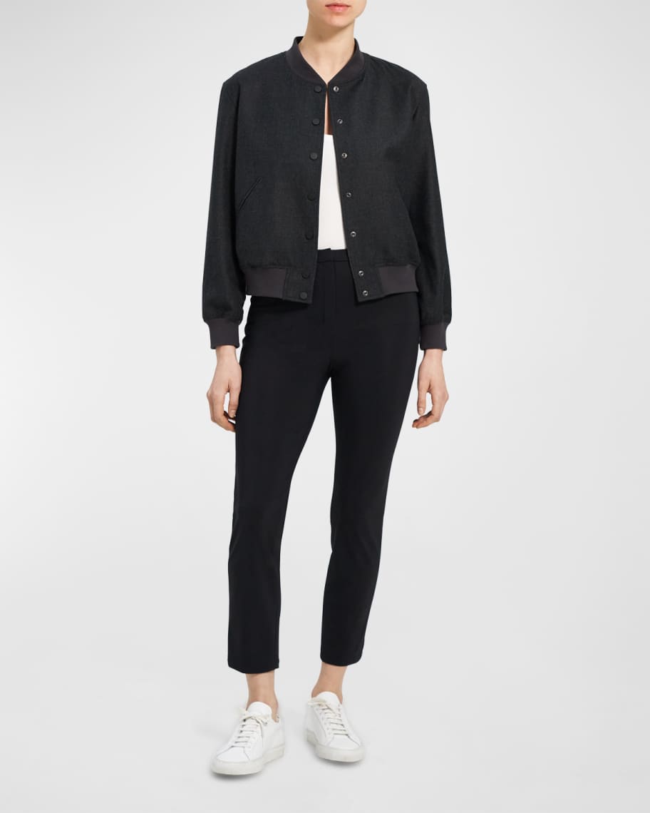 Theory Virgin Wool Varsity Jacket | Neiman Marcus