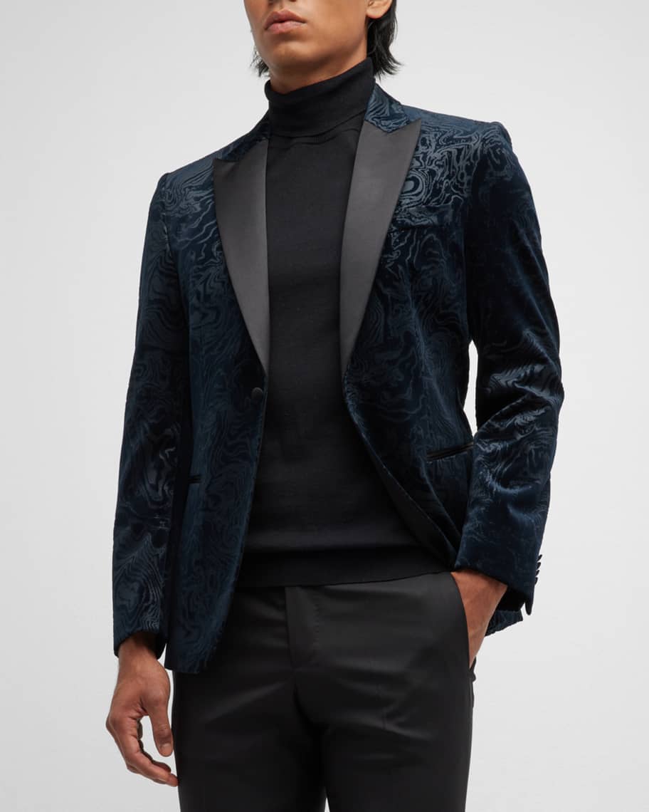 BOSS Men's Floral Velvet Tuxedo Jacket | Neiman Marcus