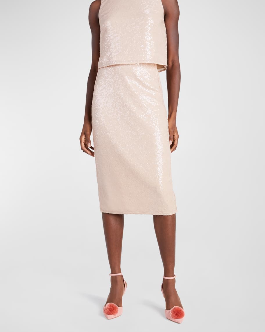 kate spade new york sequin pencil midi skirt | Neiman Marcus