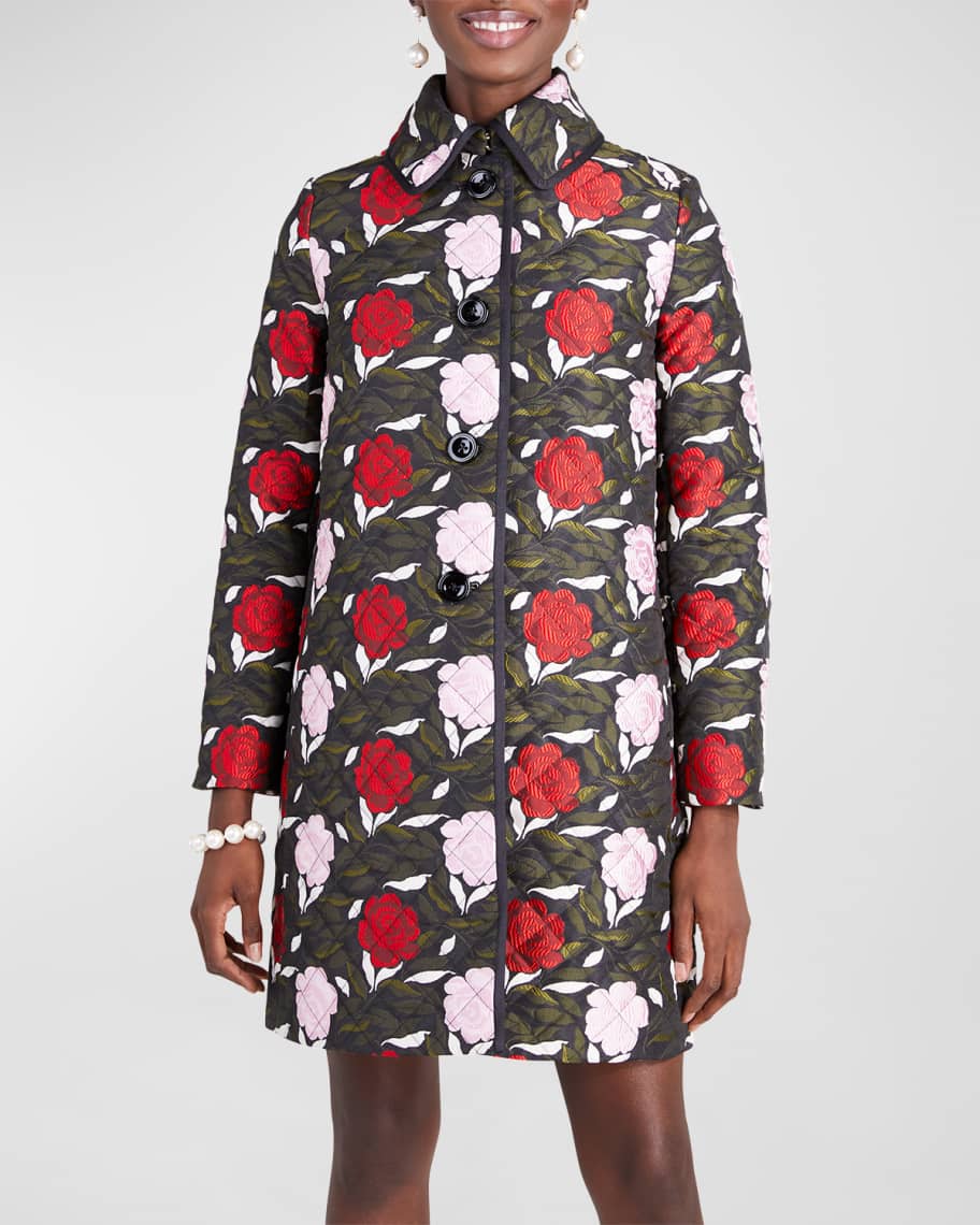 kate spade new york rose garden quilted brocade topper | Neiman Marcus