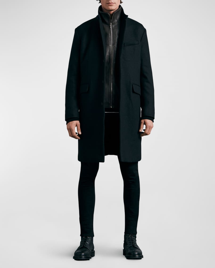 Rag & Bone Men's Sloane Wool Overcoat | Neiman Marcus
