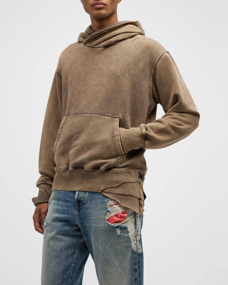 Diesel Men's S-Topper Faded Double-Layer Sweatshirt | Neiman Marcus