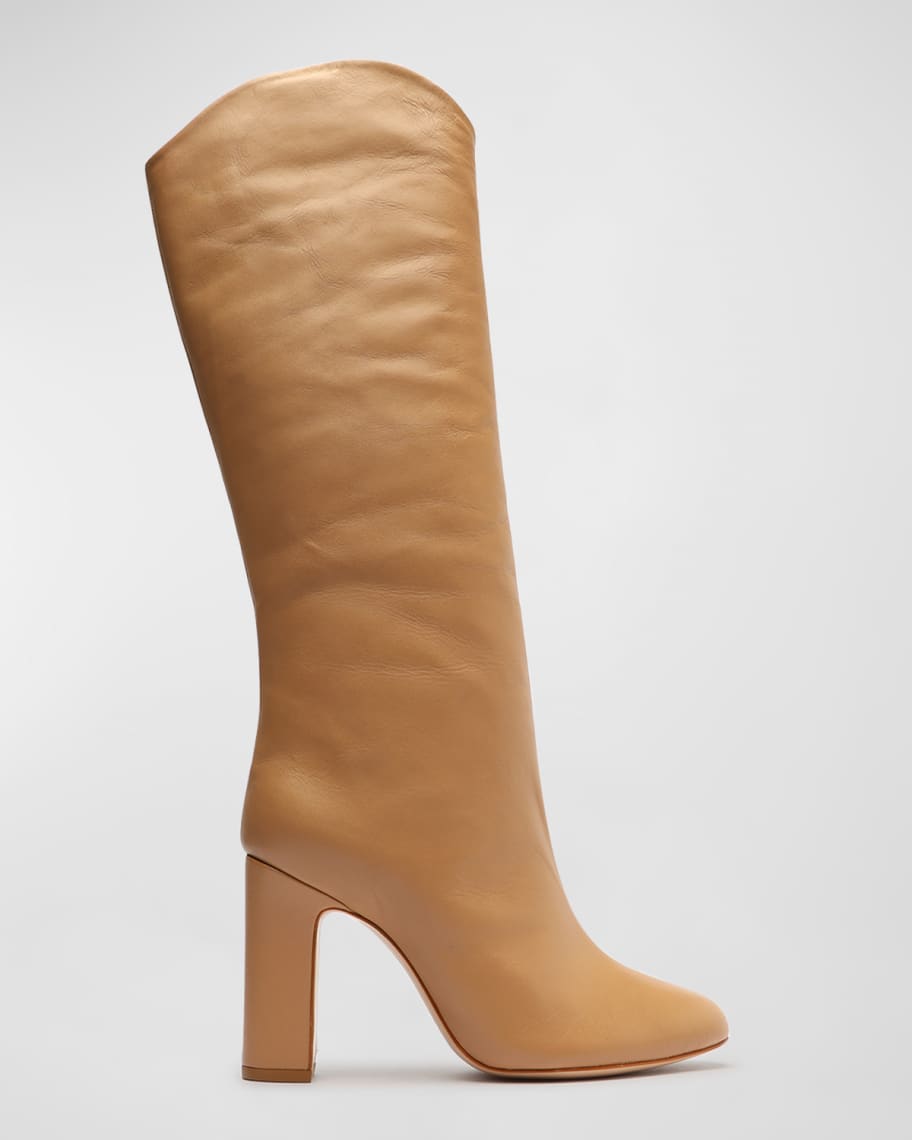 Schutz Gabrielle Leather Knee Boots | Neiman Marcus