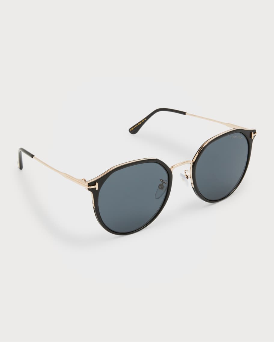 TOM FORD Round Acetate Sunglasses | Neiman Marcus