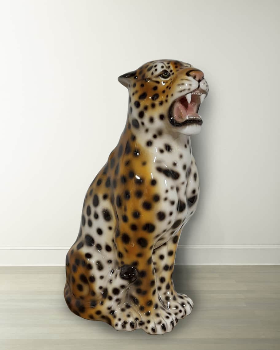 Les Ottomans The Jungle Handpainted Ceramic Sculpture | Neiman Marcus