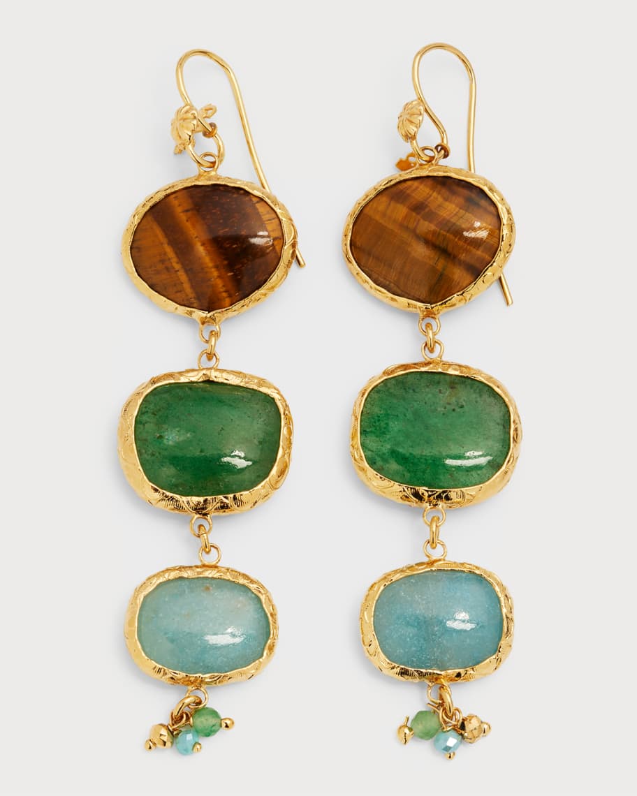 Gas Bijoux Silene Gemstone Dangle Earrings | Neiman Marcus